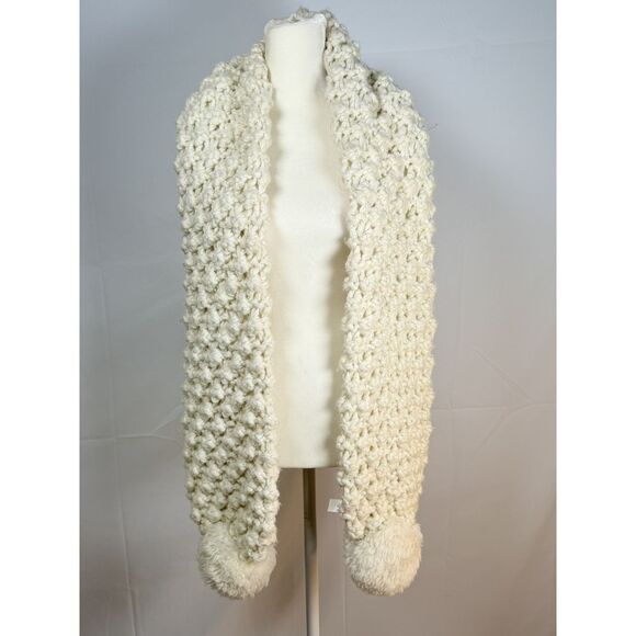 Juicy Couture | Accessories | Vintage Juicy Couture Knit Scarf Ivory ...